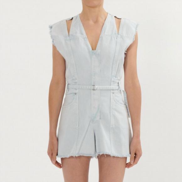 IRO | Pants & Jumpsuits | New Iro Cassia Jumpsuit In Light Blue | Poshmark